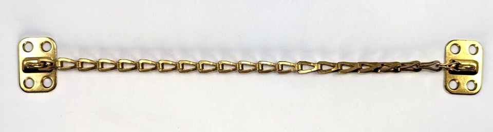 NOS! Vintage Ives No. 82 Transom Chain, 12” Bright Brass Plated Wrought ...
