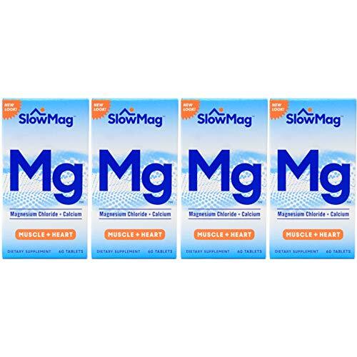 Slow Mag Magnesium Chloride and Calcium, 60 Tablets Each (Value Pack of ...