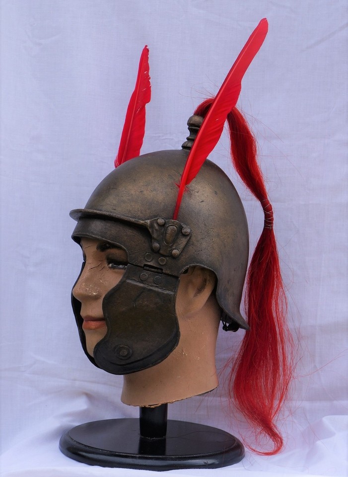 ROME SPARTACUS ROMAN LEGION LEGIONNAIRE OPTIO HELMET SCREEN MOVIE PROP ...