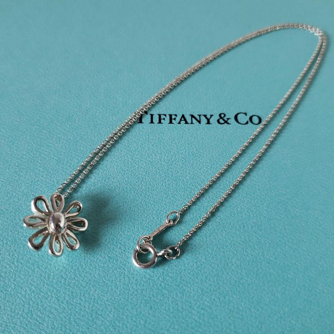TIFFANY & Co. Paloma Picasso Daisy Flower Pendant Necklace Silver 925 ...