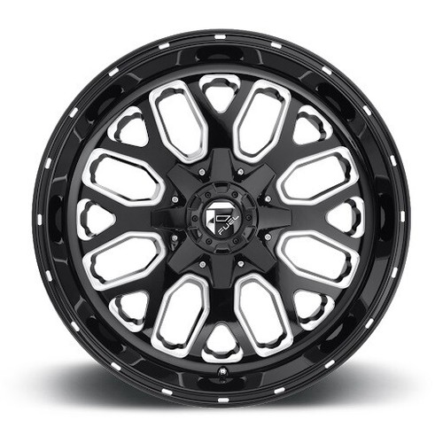 18 GLOSS BLACK MILLED WHEELS RIMS GMC SIERRA XD FUEL TITAN TIS MOTO | eBay