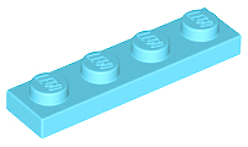 Lego 1x4 Plate Plates Building Parts U-pic Colors 3710 NEW X20 white ...