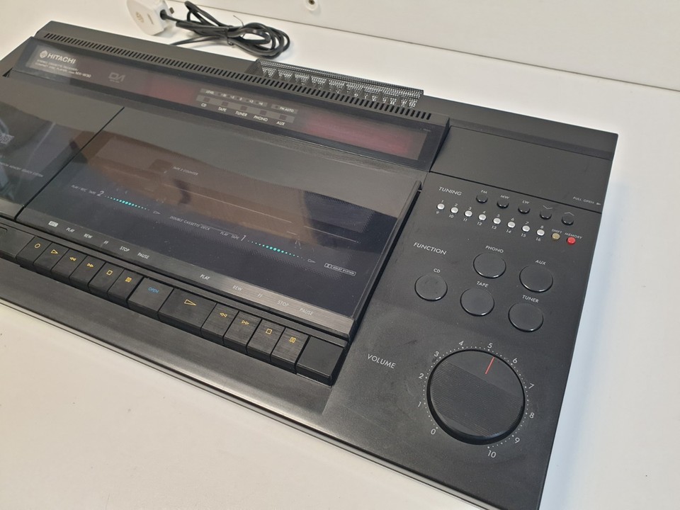 Hitachi OPUS 2 MX-W30 Music centre CD player Tape cassette vintage Rare ...