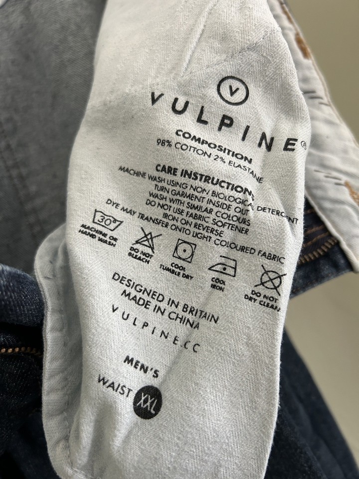 Vulpine Men’s Cycling Jeans XXL Omnia 36-38” blue | eBay UK