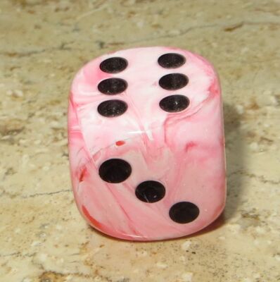 Crystal Caste - Ice Cream - pink - d6 with pips 16 mm - OOP dice | eBay