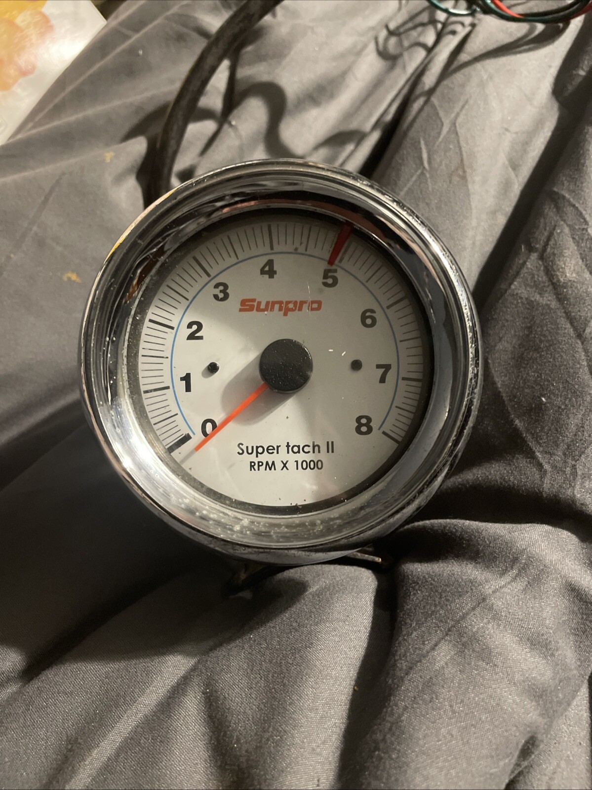 SUNPRO Cp7903 Super Tachometer II White Dial 4c for sale online | eBay