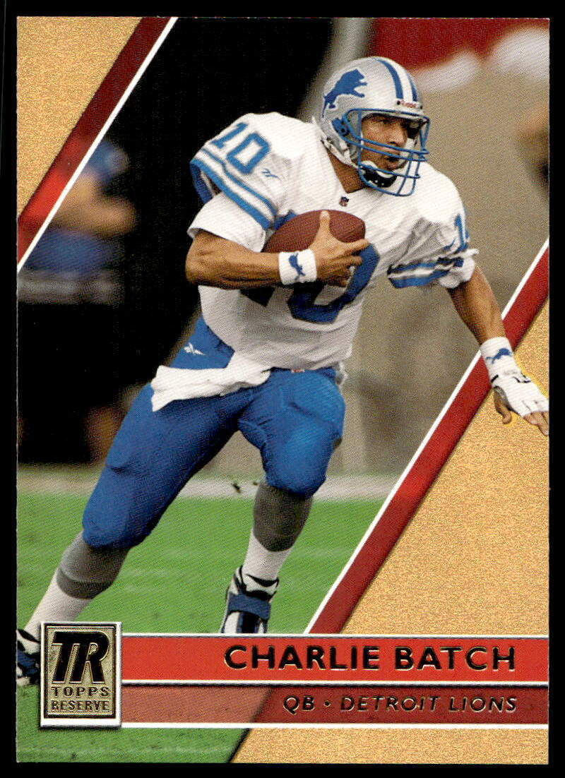 2001 Topps Reserve 87 Charlie Batch Detroit Lions Football Card | eBay