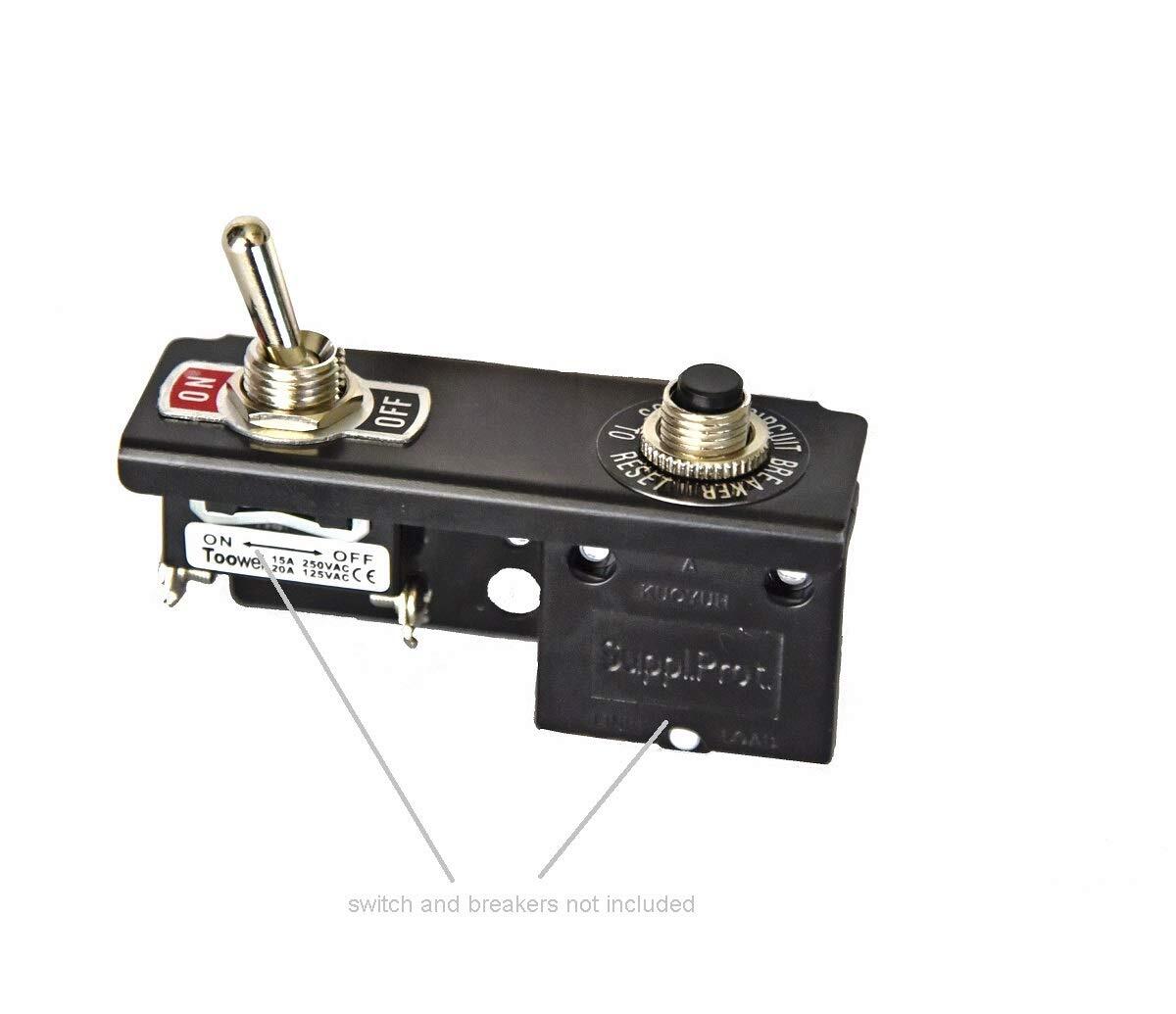 Bracket for Dual Panel Mount Electrical Components Like Push Button ...