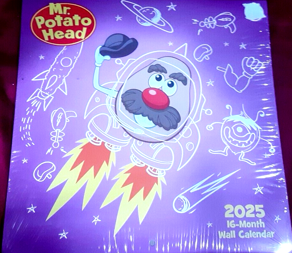 Mr. Potato Head 2025 Wall Calendar 16 Month 10" X 20" | eBay
