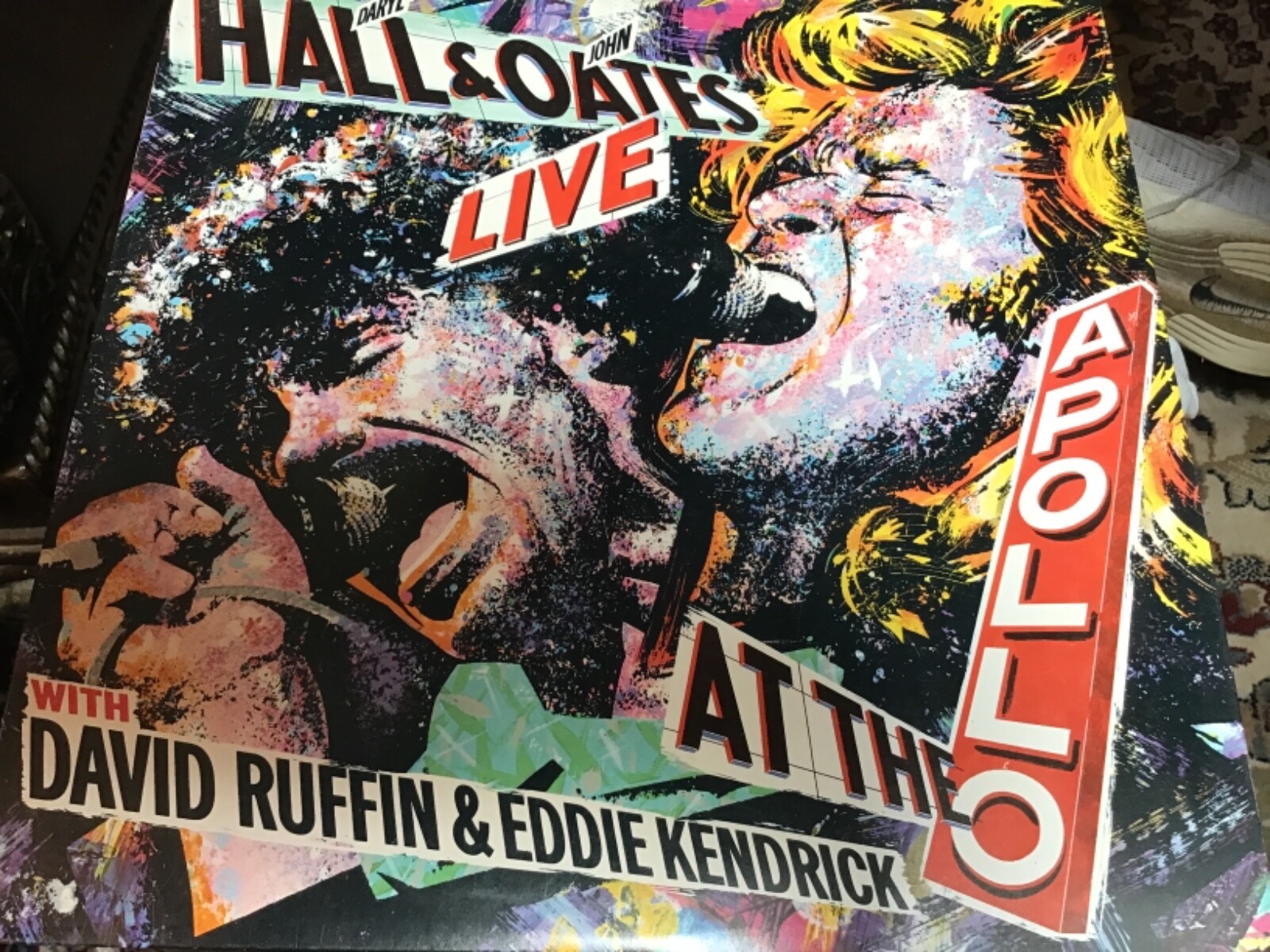 HALL & OATES “LIVE AT THE APOLLO” ORIG. VINYL LP, RCA RECORDS, BOB ...