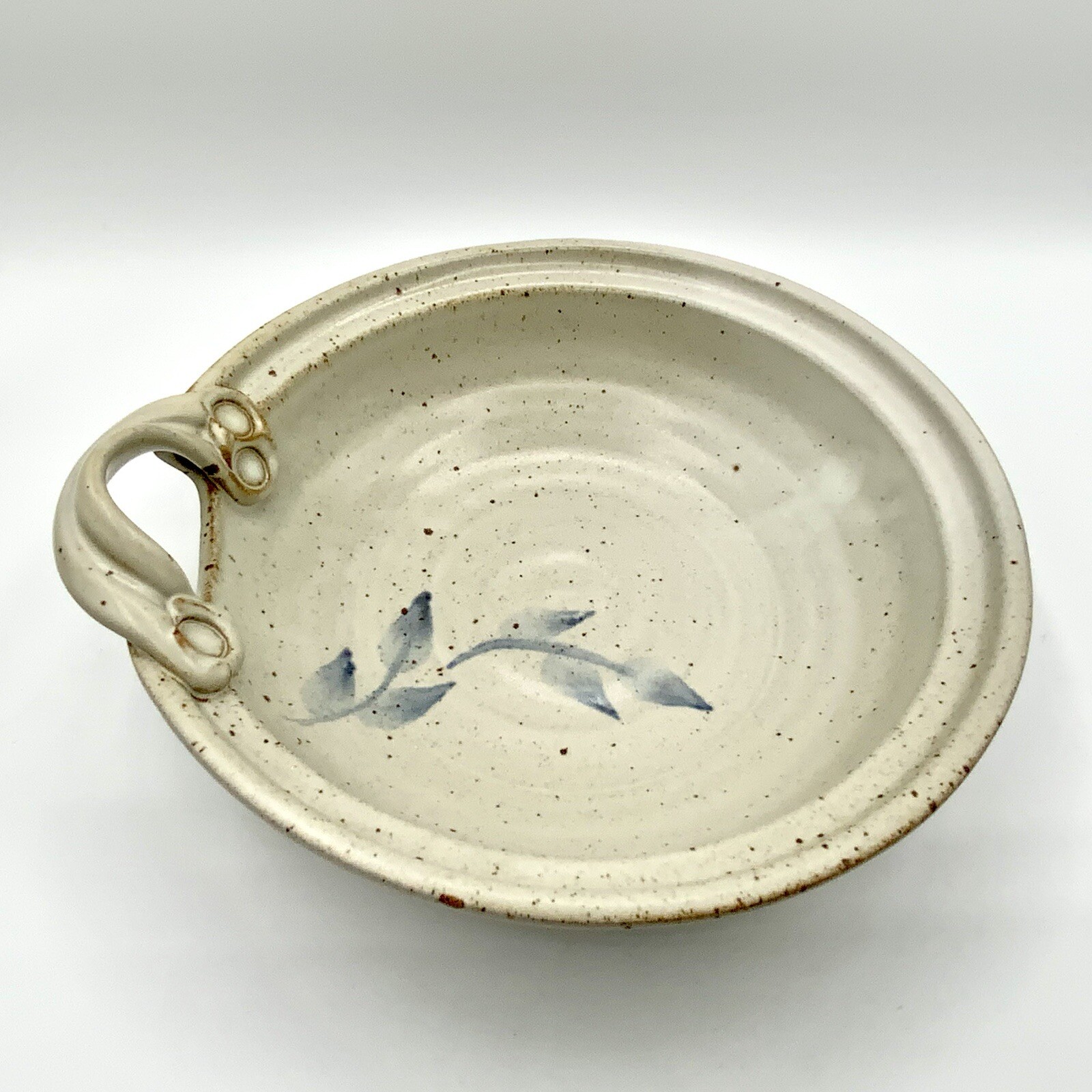 Mayfield 99 Studio Pottery Ceramic Bowl With Handle /ah | eBay