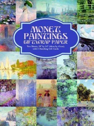 Monet Paintings Giftwrap Paper by Claude Monet (1999, Sticker Book) for ...