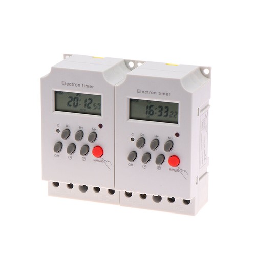 Din Rail Digital Weekly Timer DC 12V 24V Input Programmable Relay Clock ...