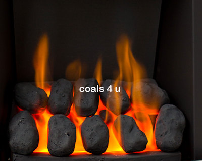 GAS FIRE REPLACEMENT CAST COALS CHOOSE AMOUNTS LARGE OVAL CERAMIC FAKE ...