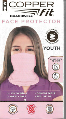 Copper Fit Guardwell Face Protector Mask Youth Pink | eBay