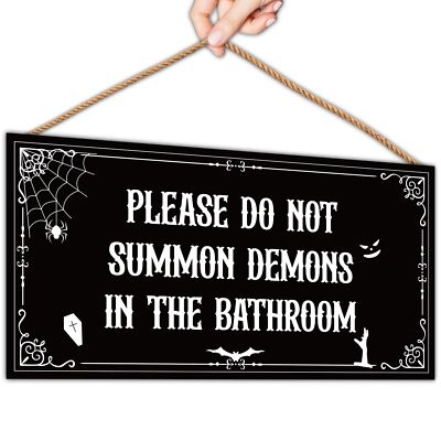 Vintage Funny Gothic Halloween Bathroom Decor Witchy Gothic Decor ...