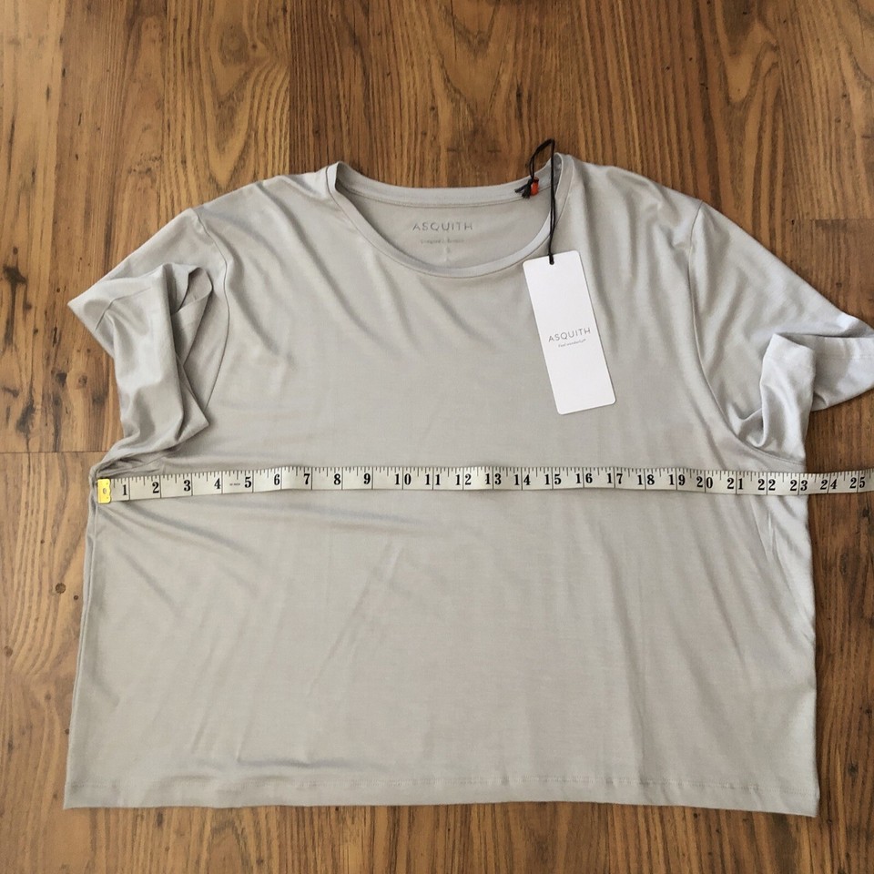 Asquith Movement Top Grey Pilates Yoga Activewear Soft Bamboo Mix Large ...