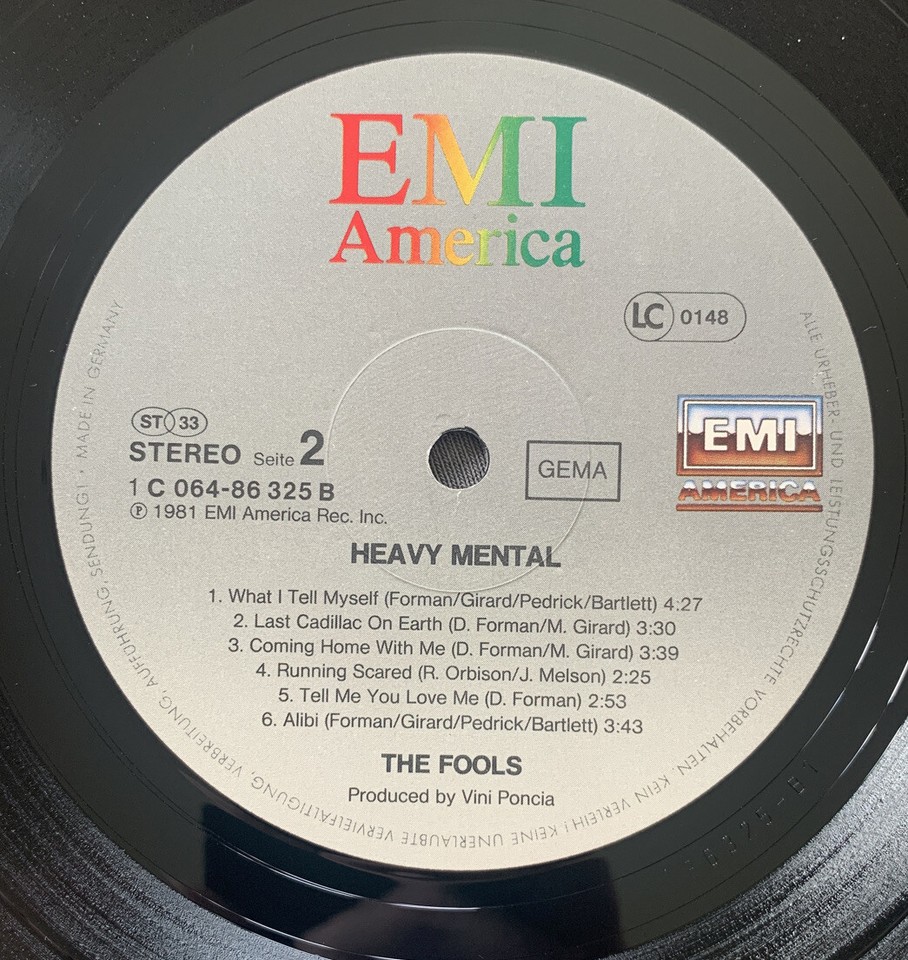 The Fools Heavy Mental LP Vinyl vinyl 12 " German Press 1981 Emi A1/B1 ...