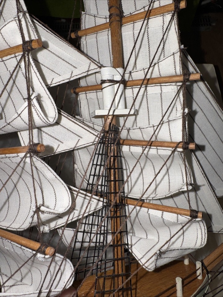 Vintage Gorch Fock Wooden Ship Sail Boat German Training Ship 1933 18 ...