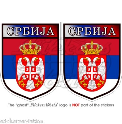 SERBIA Serbian Shield 75mm(3") Bumper Sticker, Decal x2 | eBay UK