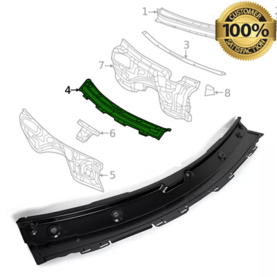 Steel Windshield Wiper Cowl Panel Cover For 2011-2016 Grand Cherokee ...