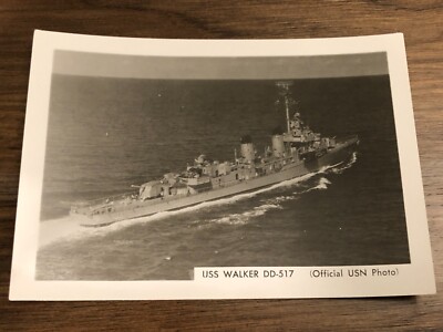 Vintage Official USN Photo - USS WALKER DD-517 | eBay