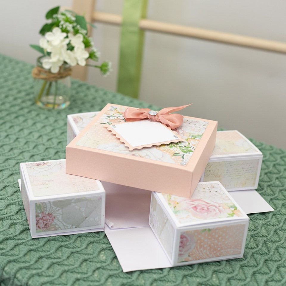 3D Gift Box Metal Cutting Dies Embossing Stencils DIY Scrapbooking ...
