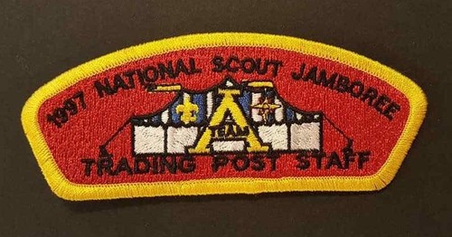 VINTAGE BSA PATCH / 1997 NATIONAL SCOUT JAMBOREE / TRADING POST STAFF ...
