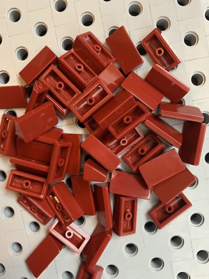 Lego Dark Red Slope Roof Tile 1x2x2/3 Abs New Lot Of 24 | eBay
