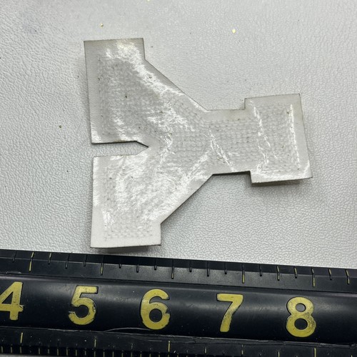 3" WHITE Chenille Letter Initial Y Patch w/ Gold Sparkle Glitter Trim ...