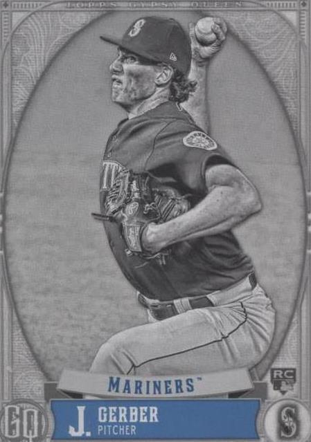 2021 Topps Gypsy Queen - Joey Gerber #236 Black & White /50 (RC) for ...