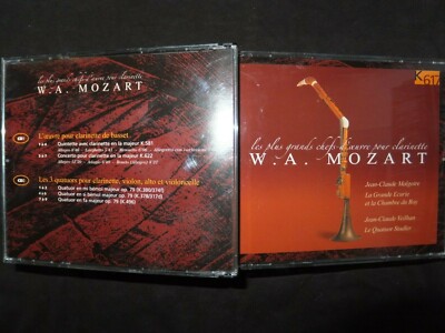 COFFRET 2 CD MOZART / LES PLUS GRANDS CHEFS D'OEUVRE POUR CLARINETTE ...