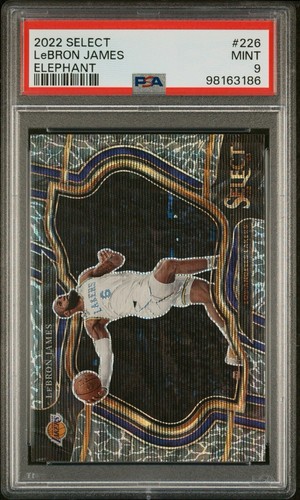 2022-23 Panini Select Lebron James Elephant Prizm Courtside Lakers PSA ...