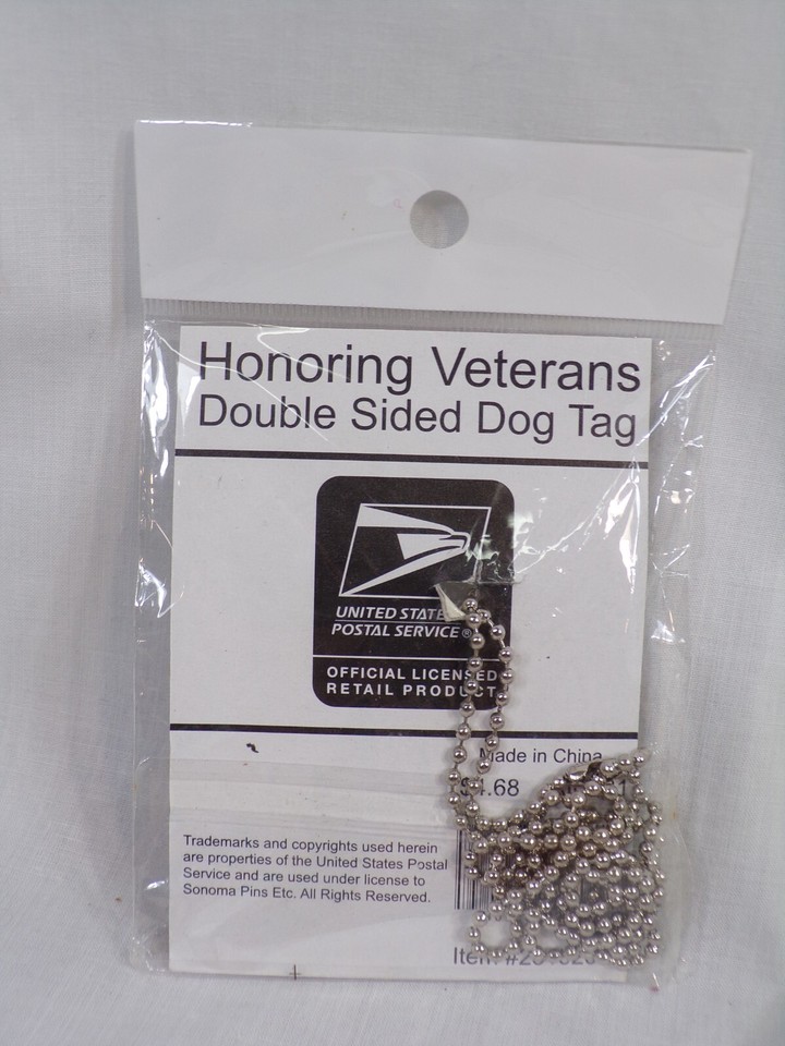 USPS Double Sided Dog Tag Honoring Veterans USA First Class Stamp | eBay