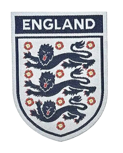 ENGLAND NATIONAL FOOTBALL TEAM ULTRA SLIM EMBROIDERED IRON-ON SOCCER ...