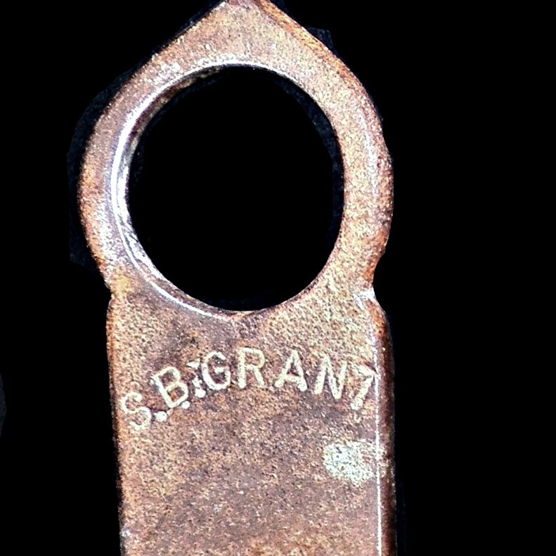 1992 SB Grant Maker Sterling Silver Rafter H Brand Circle Shank Cricket ...