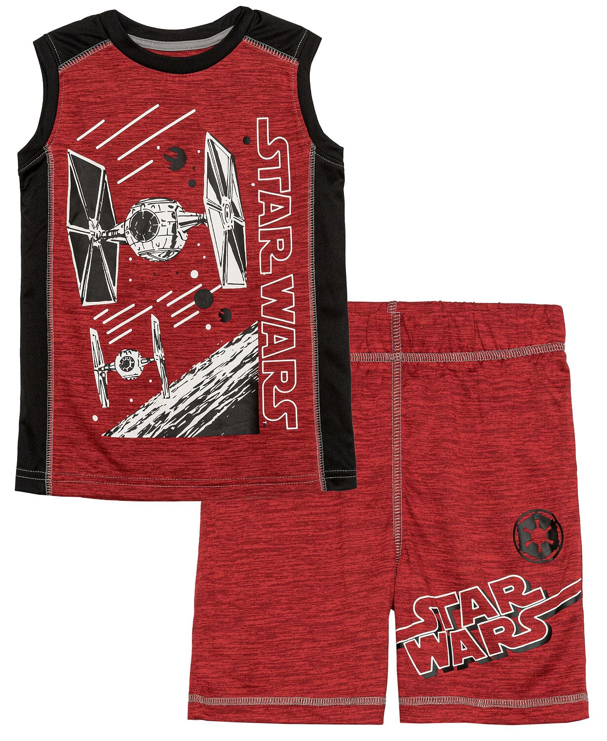 Hybrid Little Boys Star Wars Active Tank Top and Shorts Set, 2 Piece ...
