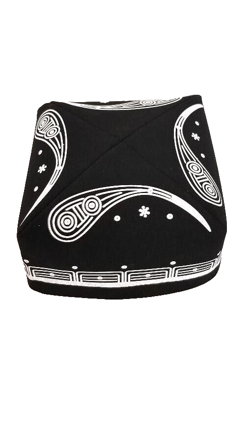 UZBEK - UYGHUR MEN'S TRADITIONAL CENTRAL ASIAN SQUARE DUPPA/DOPPI HAT ...