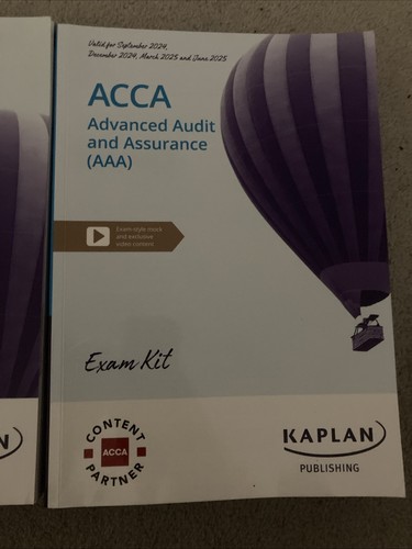 Kaplan ACCA Advanced Audit & Assurance. Study guide, Exam Kit & Pocket ...