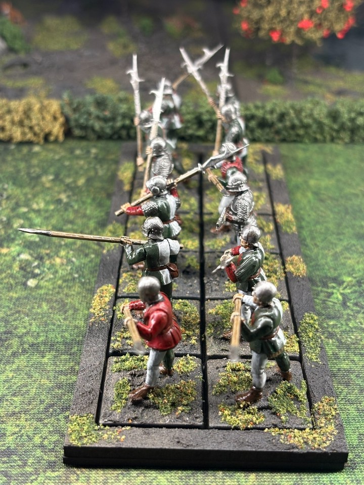 12x Billmen Tudor Perry Miniatures Wars of the Roses 28mm Painted | eBay UK