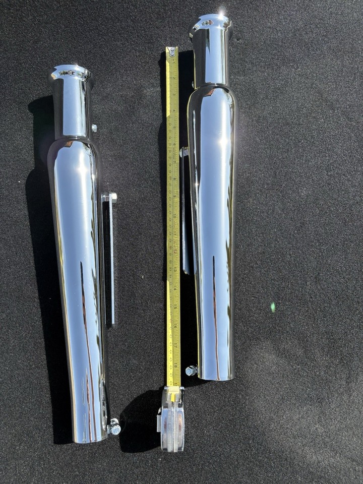 Harley Cocktail Shaker Trumpet Mufflers NOS Pair Panhead Knucklehead ...