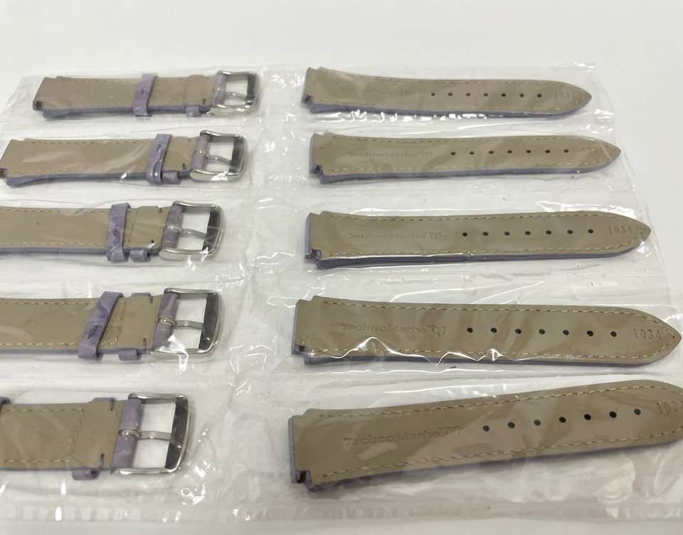 LOT OF 51- Authentic TechnoMarine Watch Straps Bands Real Leather 14 ...