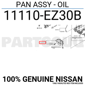 11110EZ30B Genuine Nissan PAN ASSY - OIL 11110-EZ30B | eBay