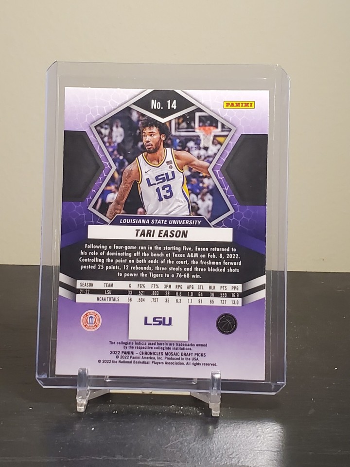 2022-23 Chronicles Draft Mosaic - Tari Eason - LSU Tigers #14 | eBay