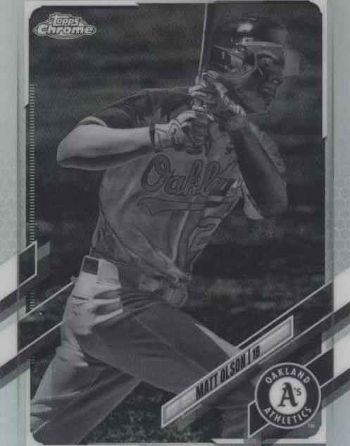 2021 Topps Chrome - Matt Olson #48 Negative Refractor for sale online ...