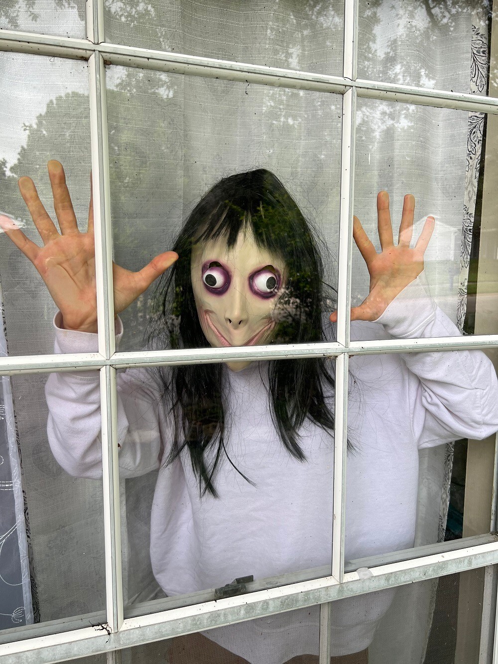 Funny Bizarre Despise MOMO Full Head Latex Mask /w Wig Halloween ...