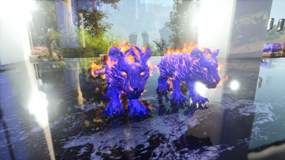 ARK ASCENDED PVE OFFICIAL PAIR BABY PYROMANE FULL BLUE TOP STATUS PC ...