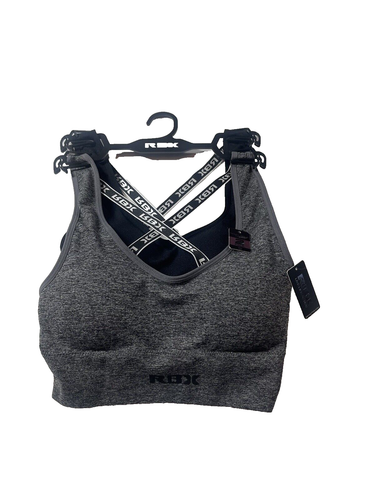 RBX Active 2 Pack Bras Sports Seamless Cross Back Style 11 0207 ...