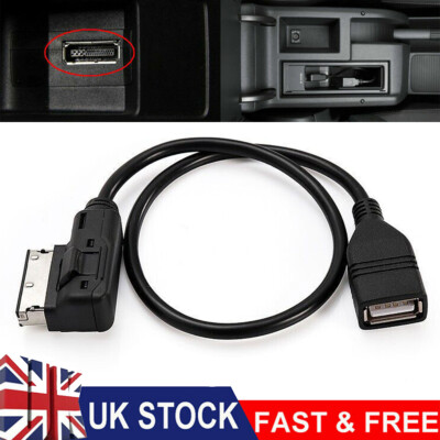 Car Audio MDI MMI AMI AUX to USB Adapter Cable fit Audi A3 A4L A5 A6 VW ...