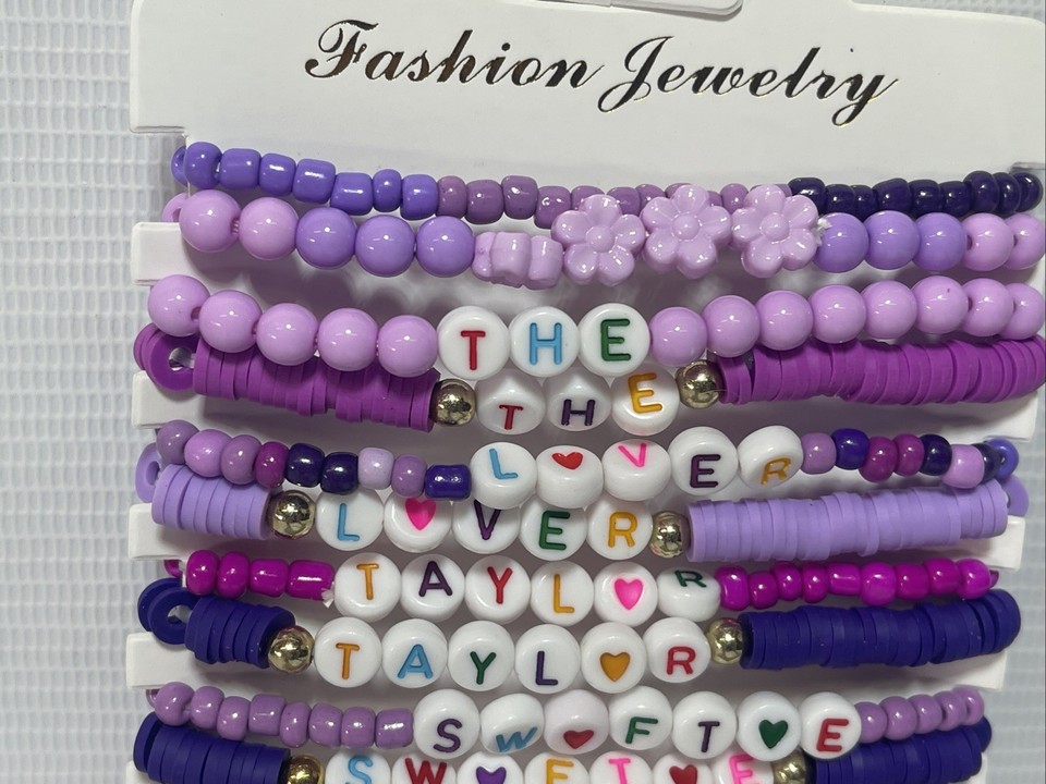 20 Pc Fashion Taylor Swift Friendship Trading Bracelets, Swiftie Album ...